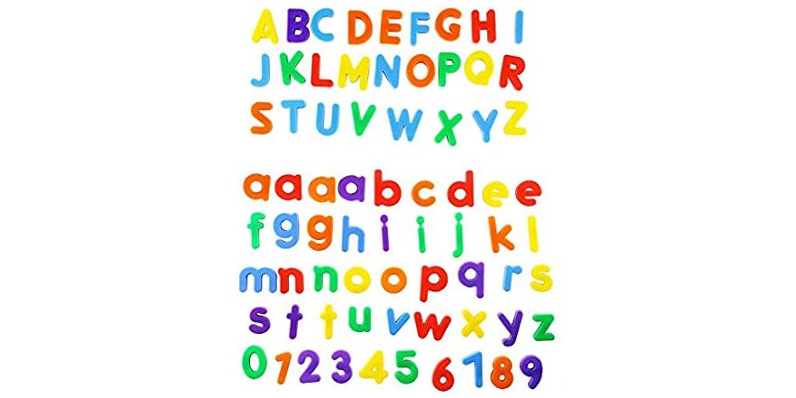 EduKid Toys Magnetic Letters and Numbers