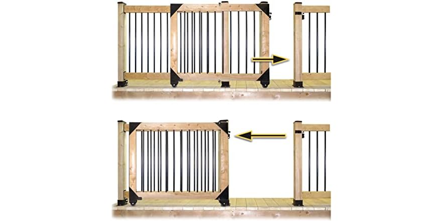 Pylex 11052 Sliding gate kit, Black
