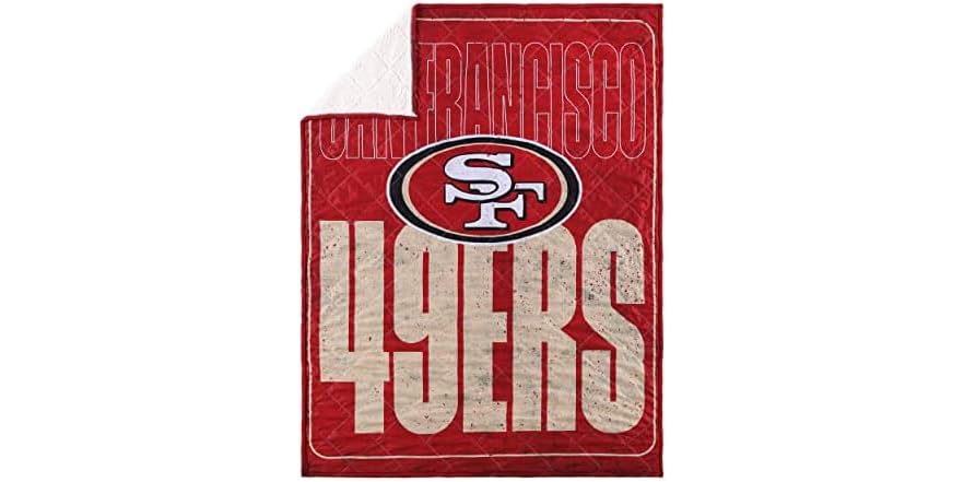 SAN FRANCISCO 49ERS Big Game Sherpa Lined Throw