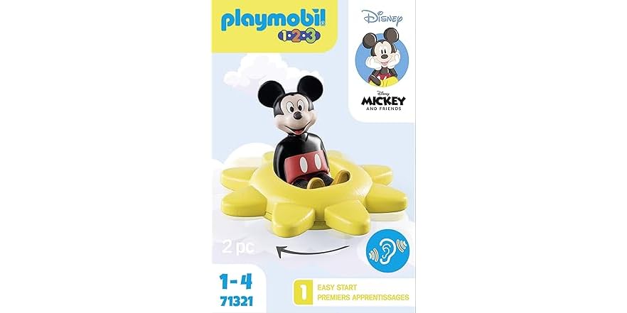 Mickey's Spinning Sun w/ Rattle Feature