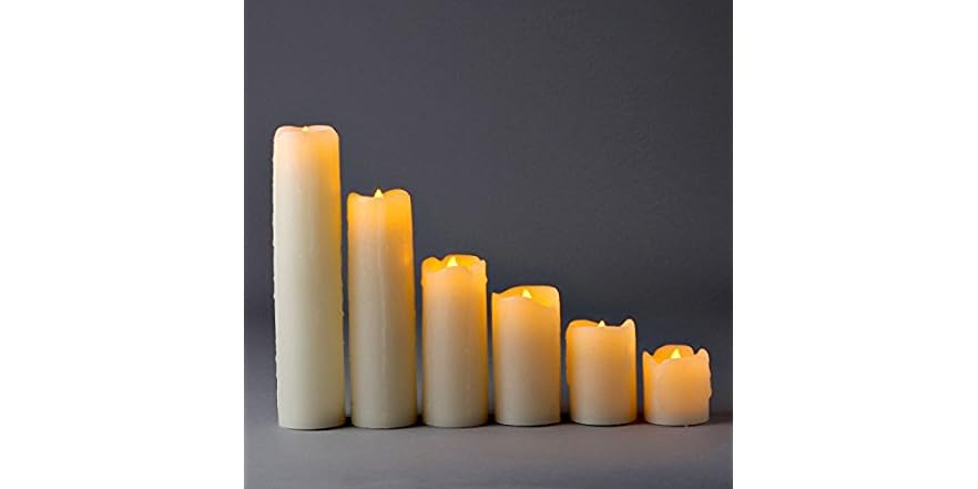Tall Flameless LED Pillar Candles…