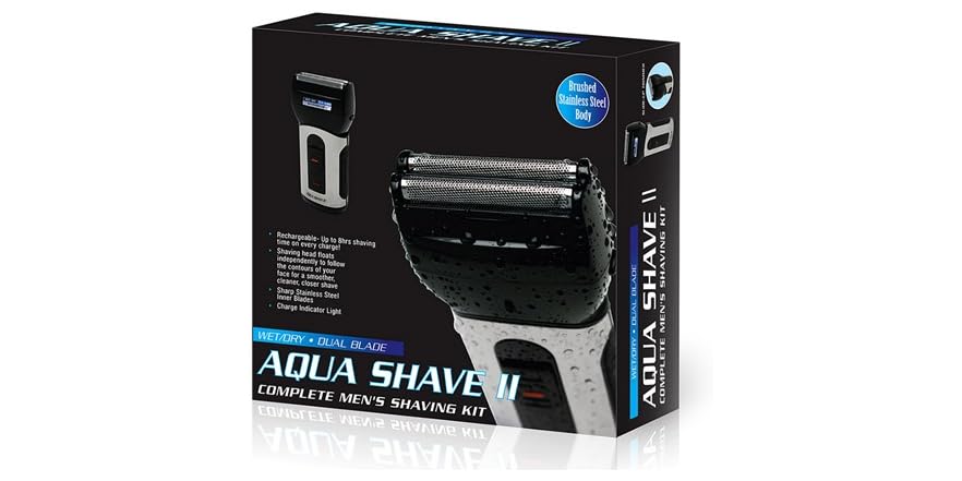 Aqua Shave Wet/Dry Dual Blade Shaver 2