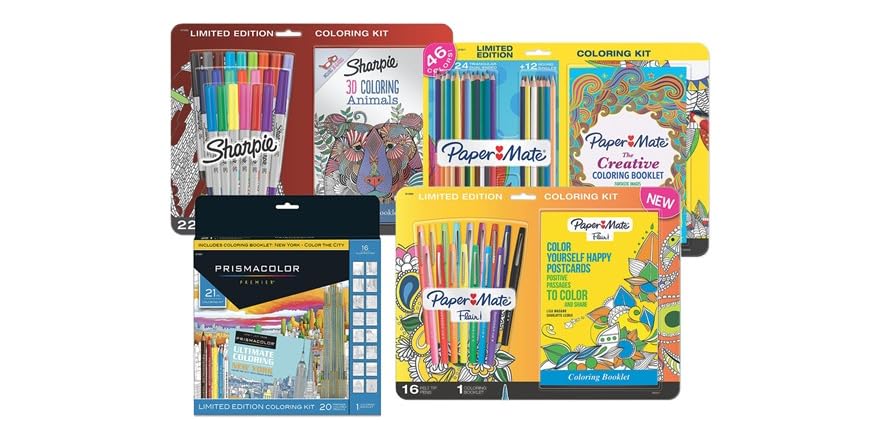 Adult Coloring Book Kits - Your Choice