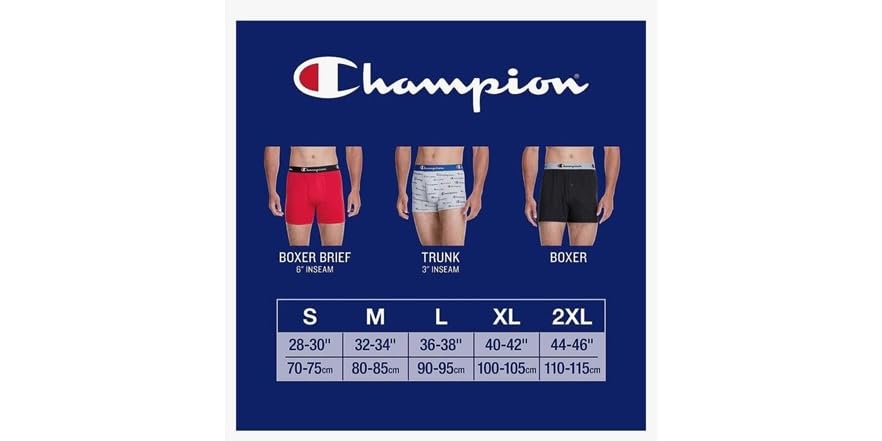 Champion 10-Pack Champion Boxer Briefs