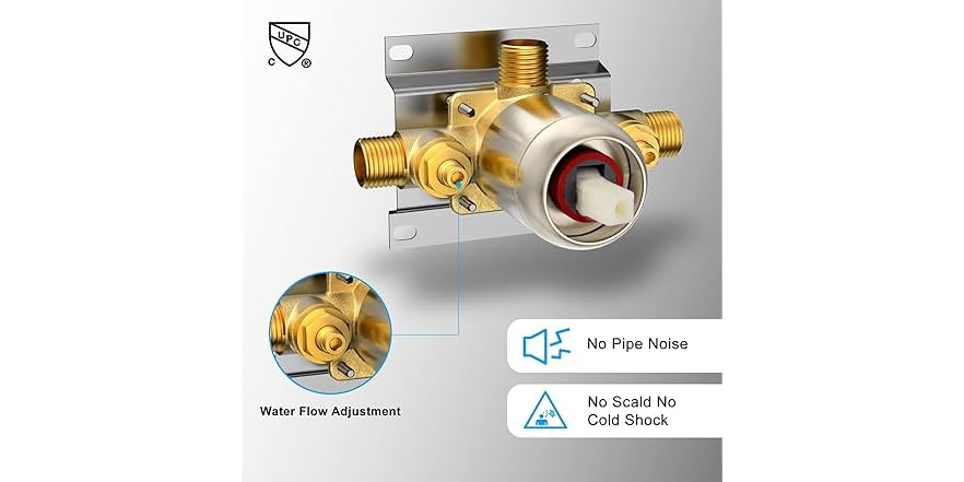 EMBATHER Brushed Nickel Shower Faucet Set