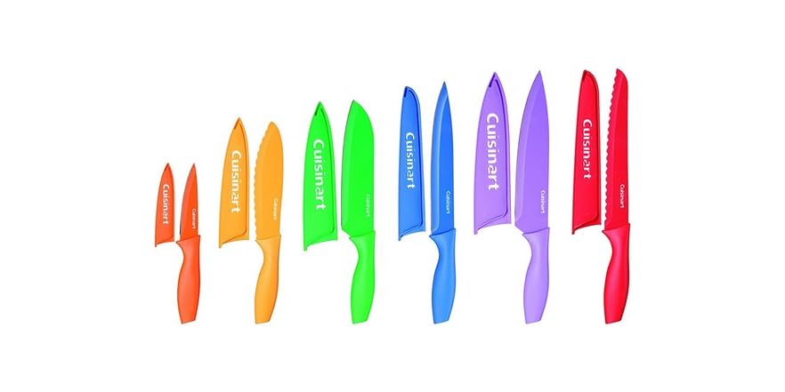 Cuisinart 12-Piece Multi- Color Knife Set