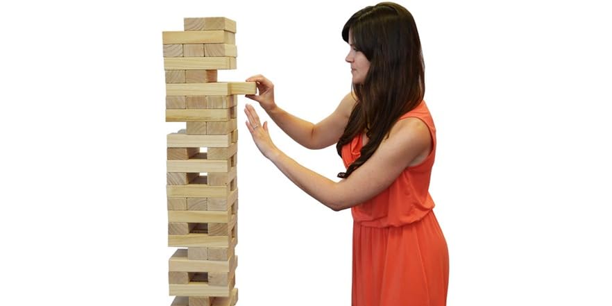 Giant Toppling Tower with Bonus Rules