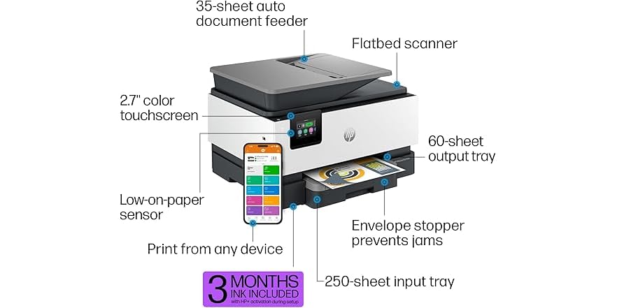 HP OfficeJet Pro 9125e All-in-One Printer (Open Box)
