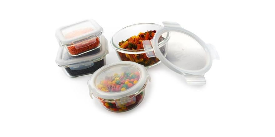 Lock & Lock 8-Piece Glass Set