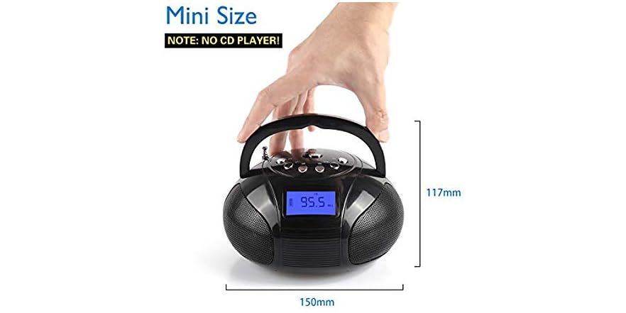 Mini Radio Clock Bluetooth Speaker