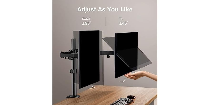 Ergear Heavy Duty Dual Monitor Stand