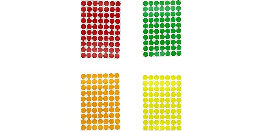 4A Color Coding Labels Dot Labels