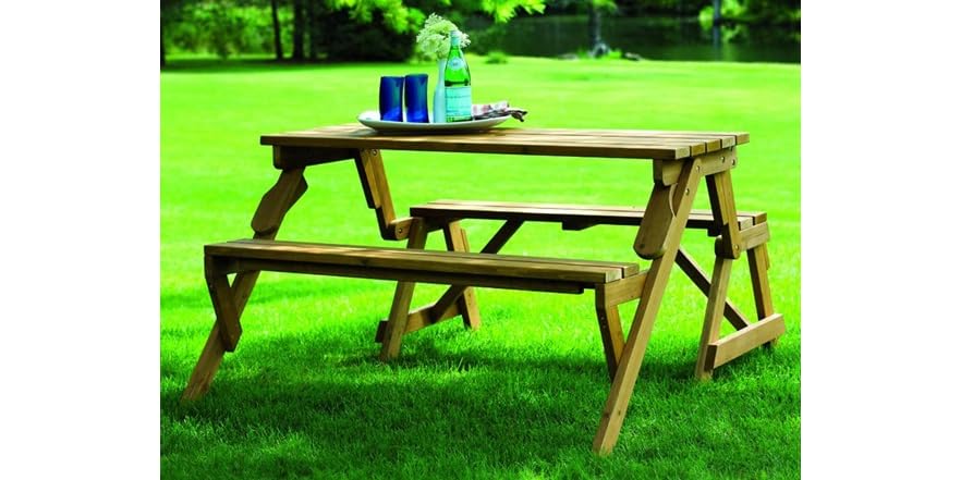 Interchangeable Picnic Table and Bench