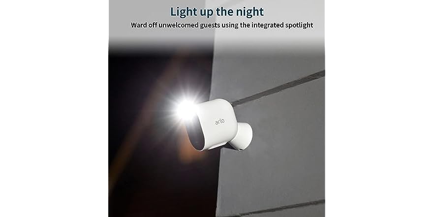 (4 Pack) Arlo Pro 4 Spotlight Wireless Security Camera
