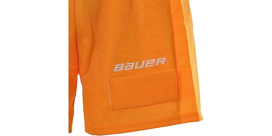 Bauer Core Mesh Jock Shorts, Orange, Men's, Large