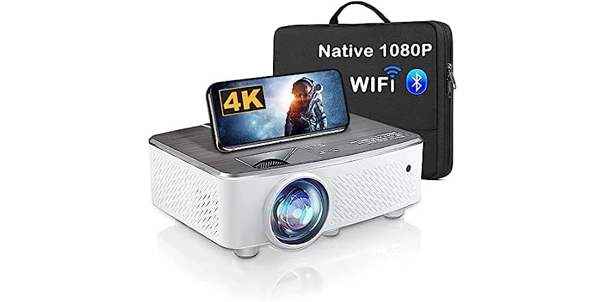 BEXTZUBY 1080P Bluetooth Projector