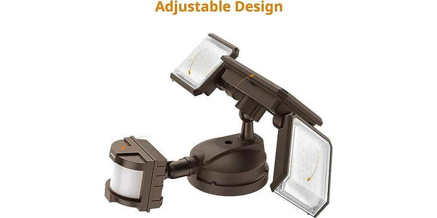 LEPOWER 42W Motion Sensor Outdoor Flood Lights
