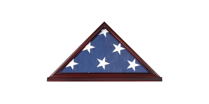 Triangular Folded Flag Display Case