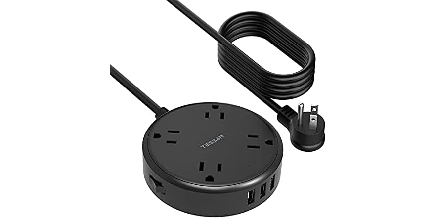 TESSAN 15 ft Power Strip with USB and Outlets