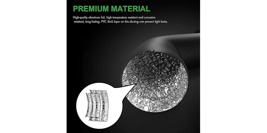 iPower 8'' Inline Booster Duct Fan