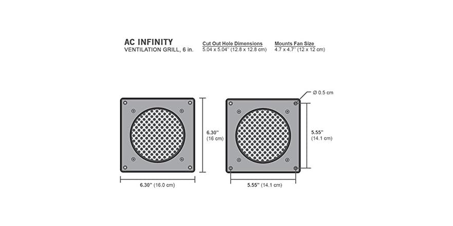AC Infinity Ventilation Grille