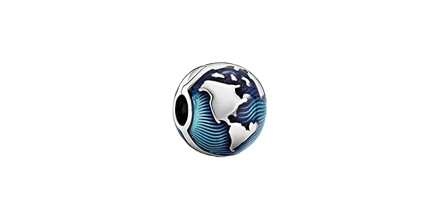 Pandora 799429C01 PANDORA Blue Globe Clip Charm Sterling (Open Box)