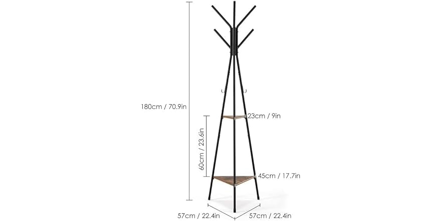 TINKLE WELL Freestanding Coat Rack with