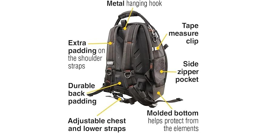 Klein Tools 55485 Tool Bag Backpack