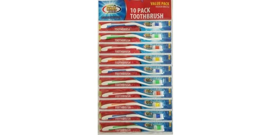 (20-100 Count) Medium Bristle Toothbrushes