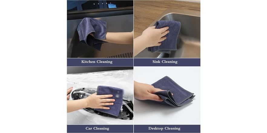 12"x12" Multi-Surface Cleaning Cloths