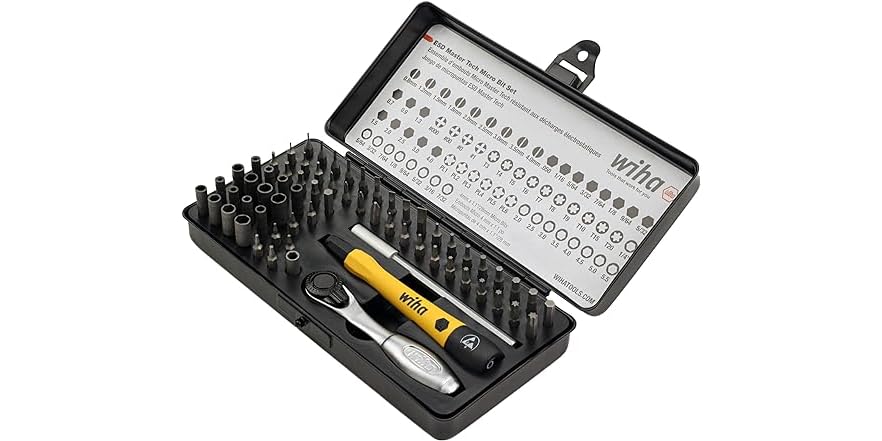 Wiha 75965 65pc ESD Master Tech Ratchet/Bit Set