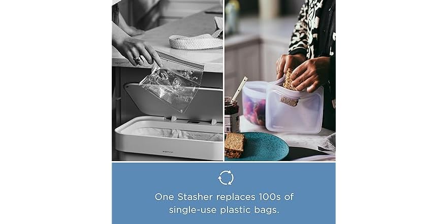 Stasher Premium Silicone Reusable Food Storage