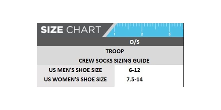 TROOP Unisex Crew Sock