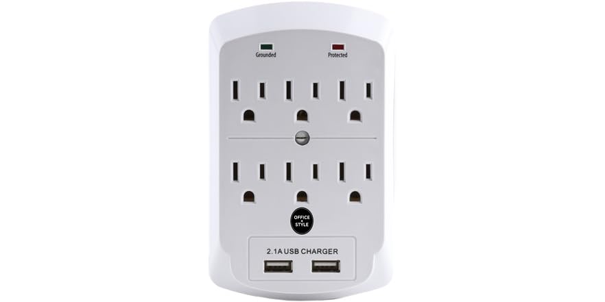 Office+Style Surge Protector (2 Pack)