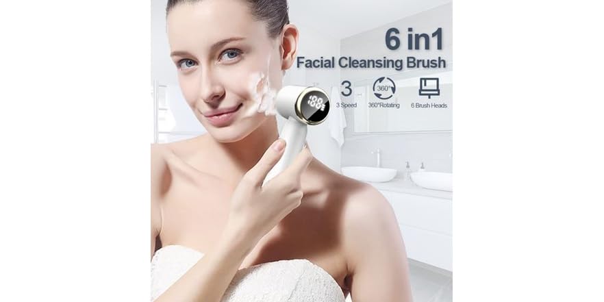 6 N 1 LED FACIAL CLEANSING SYSTEM