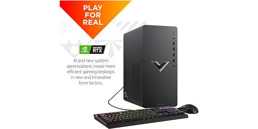 HP Victus 15L Gaming Desktop Bundle