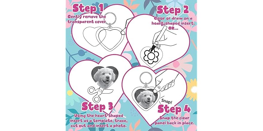 (12 Pack) READY 2 LEARN Heart Key Rings