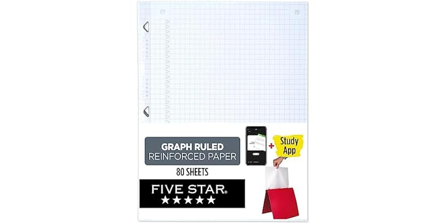 Five Star Loose Leaf Paper, Notebook Paper, Graph Paper, R