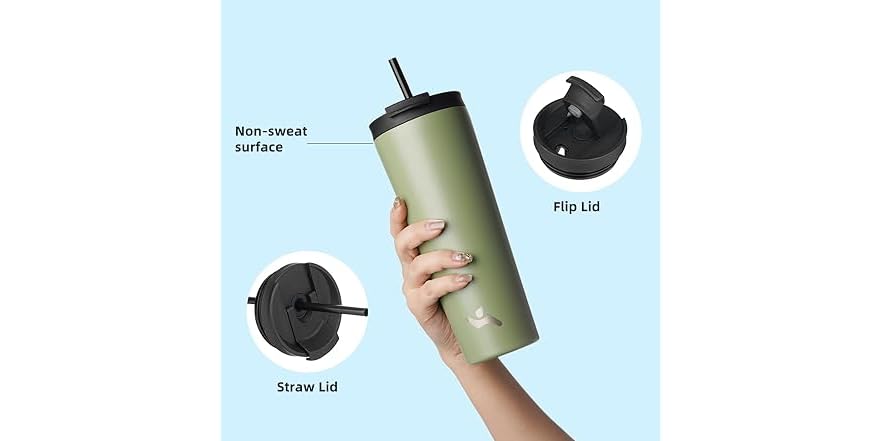 Konokyo 26 OZ Insulated Tumbler, Army Green