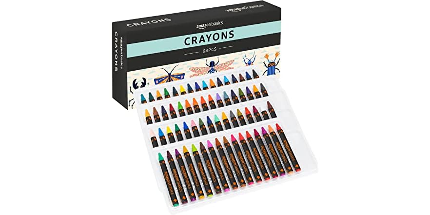 Amazon Basics Crayons with Sharpener
