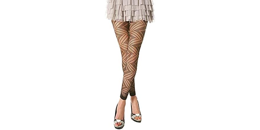 Footless Tights with Knit Pattern Design