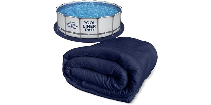 SHOP SQUARE 18 ft Pool Liner Pad Navy Blue