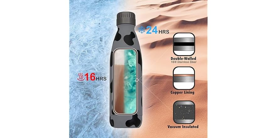 Vastigo Cow Water Bottle (17 oz.)