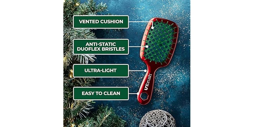 UNbrush Mini Holiday Hair Brush for Pain