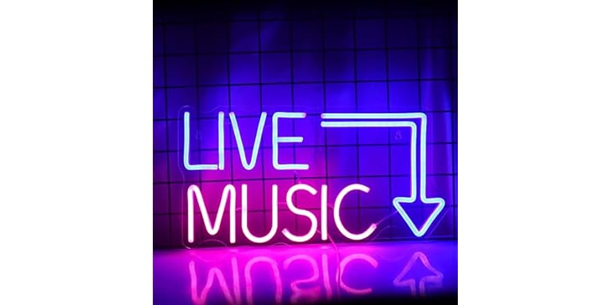 Live Music Neon Sign Music LED Neon Li