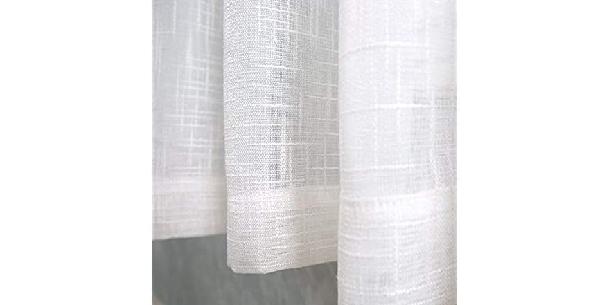 Lazzzy Open Weave Sheer Curtains 1 pair