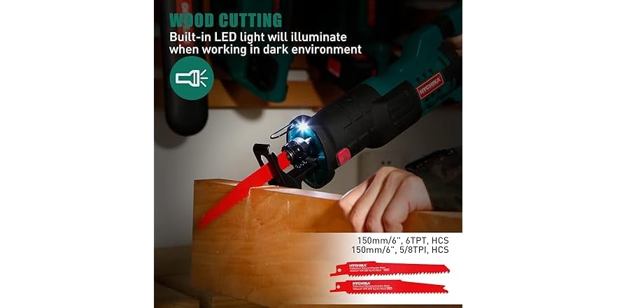 HYCHIKA 18V Reciprocating Saw Kit