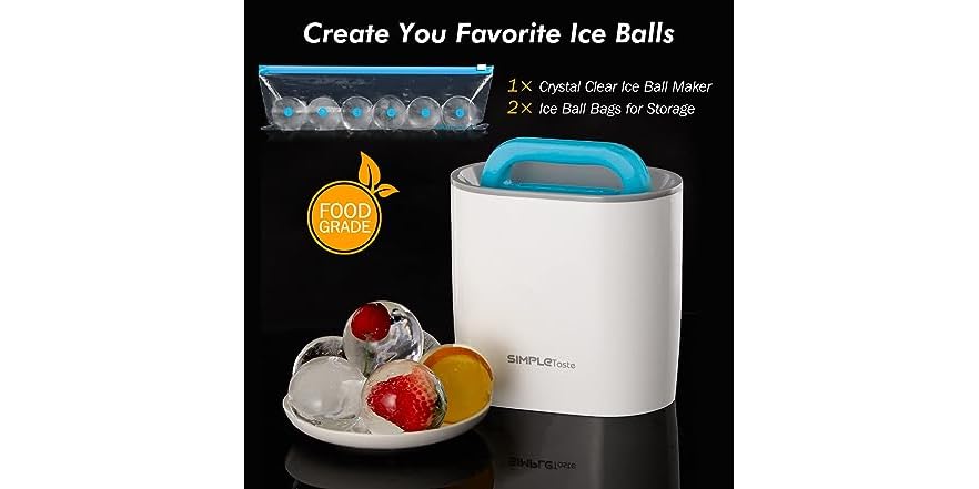 Ice Ball Maker for Whiskey & Cocktail