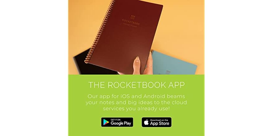 Rocketbook Reusable Everyday Planner (Daily, Weekly, Monthly) - Letter Size