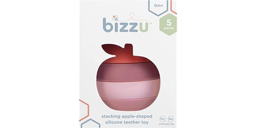 Bizzu Apple Silicone Stacking Toy
